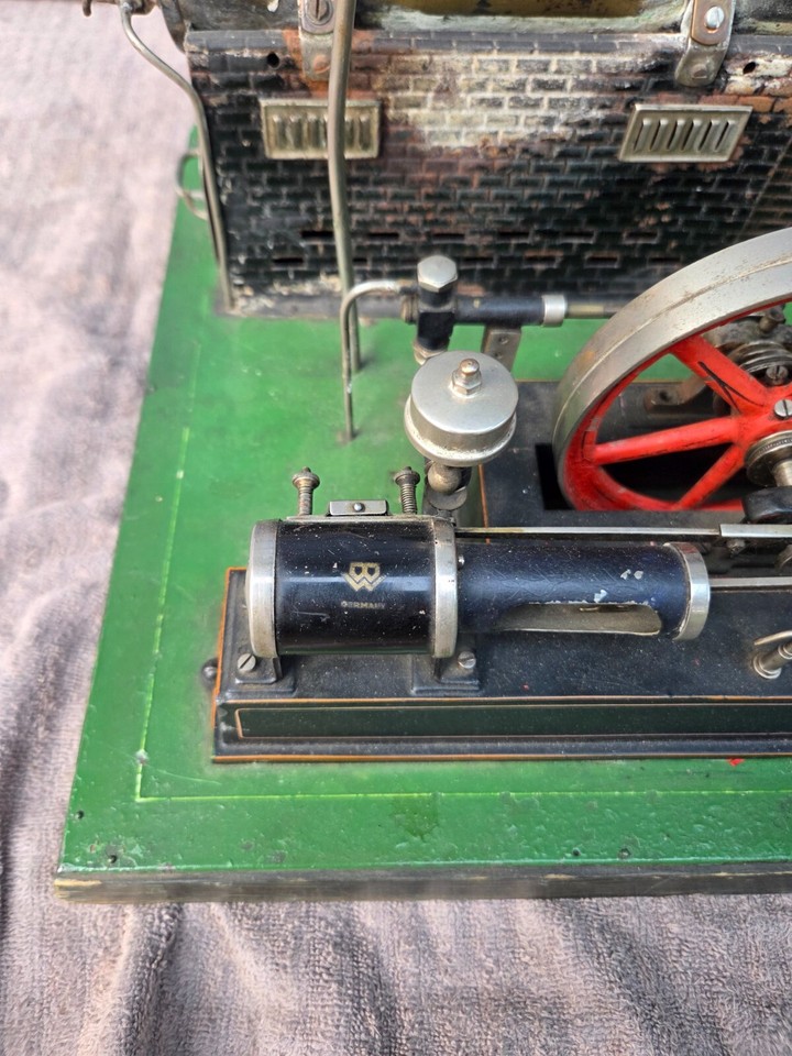 Large Antique Bing BW Live Steam Engine c. 1920s w/ Original Spirit ...
