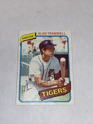 1980 Topps BASEBALL #232 ALAN TRAMMELL NM+ HOF DETROIT TIGERS | eBay