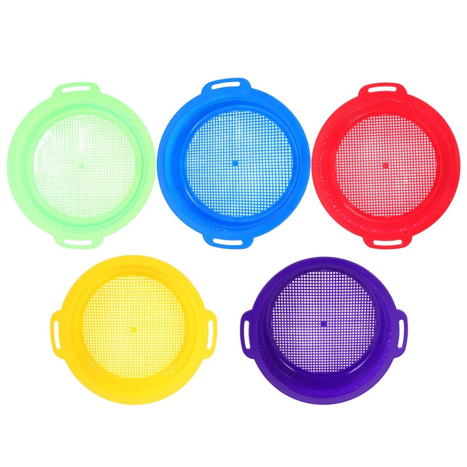 5 Pcs Sieve Sand Toys for Children Sandbox Sifter Kids Beach Scoop ...