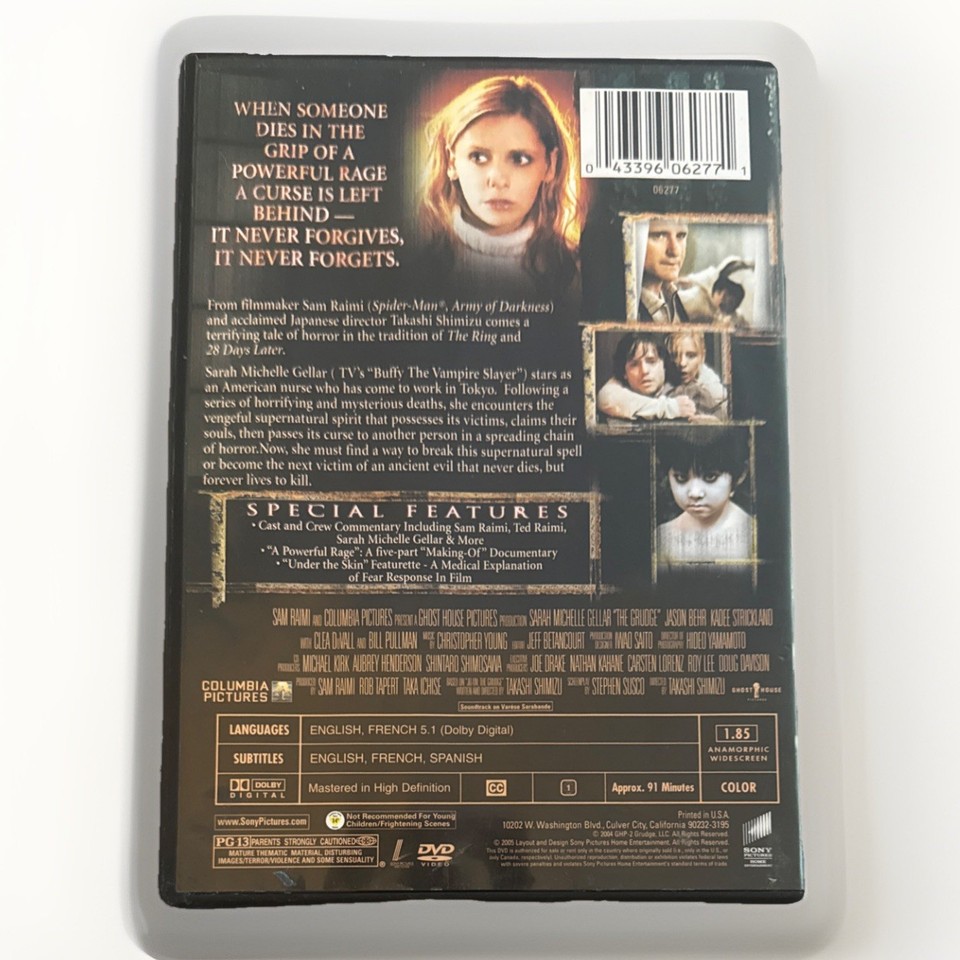 The Grudge (DVD, 2005) Sarah Michelle Gellar | eBay