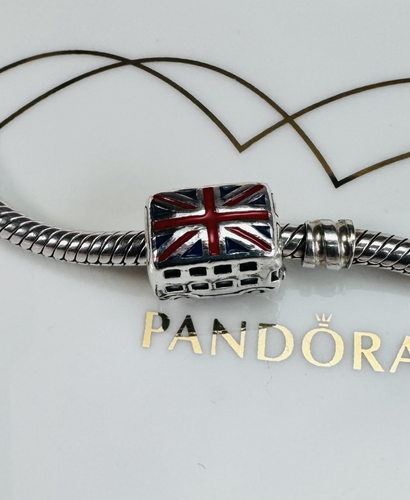 Pandora Union Jack London Bus Charm ALE S925 791049ER Sterling Silver ...