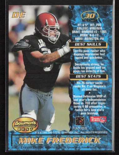 Mike Frederick 1995 Bowman's Best #30b Refractors Rookie | eBay