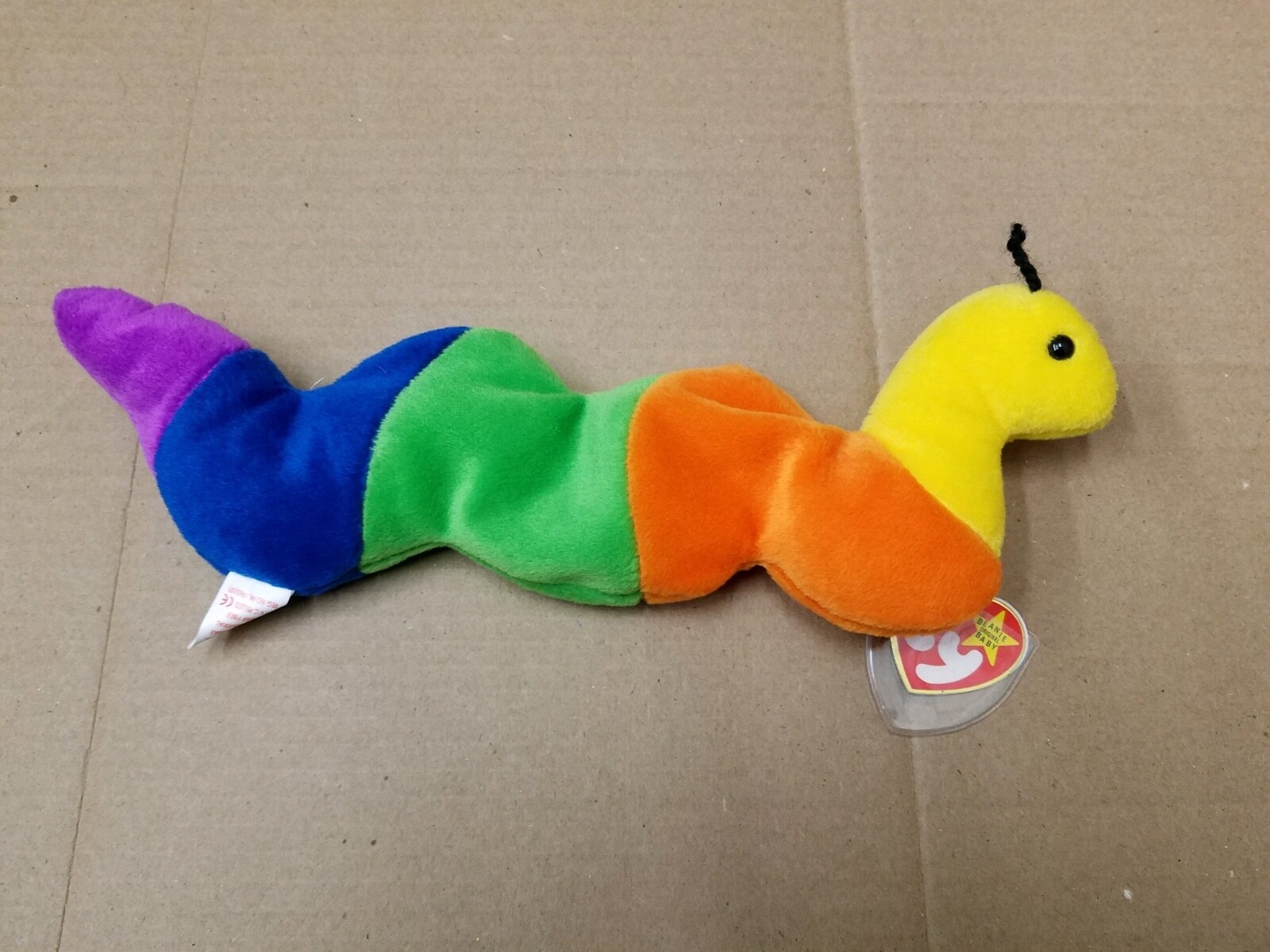 TY Beanie Baby Inch The Worm With PVC Pellets and Errors | eBay