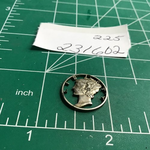 Sterling Silver Coin Mercury Dime Cut Out Charm | eBay