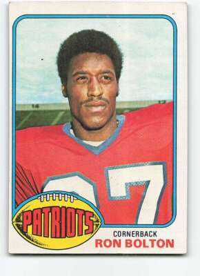 1976 Topps #284 Ron Bolton EX Excellent Patriots 116253 | eBay