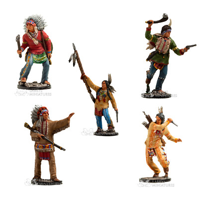 Indians #3 Native Americans Painted Tin Toy Soldier Pre-Sale | Set of 5 ...