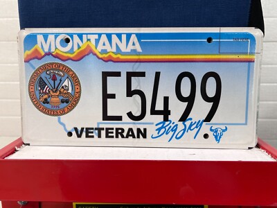 1991 REISSUE DEPARTMENT OF THE ARMY MONTANA VETERAN LICENSE PLATE | eBay