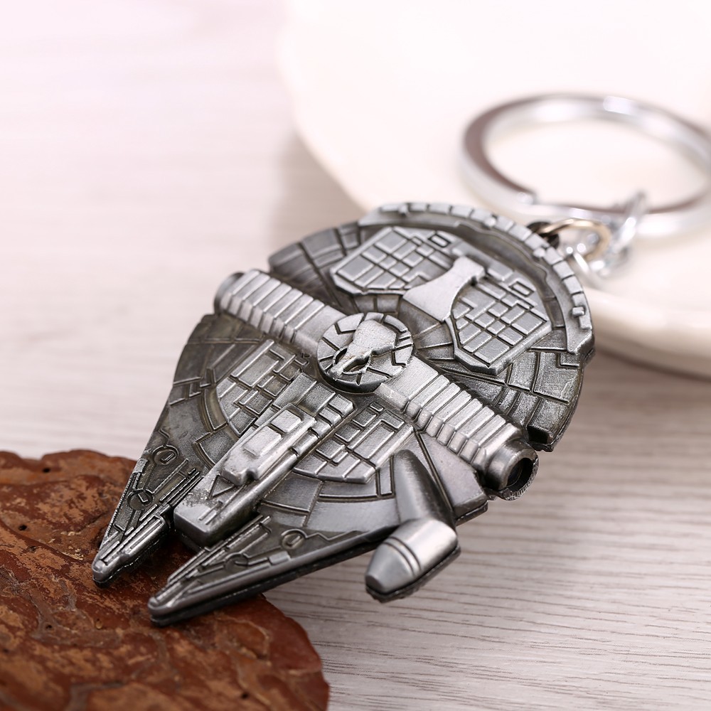 Millennium Falcon Key Ring. Star Wars Han Solo Space Ship Double Sided ...