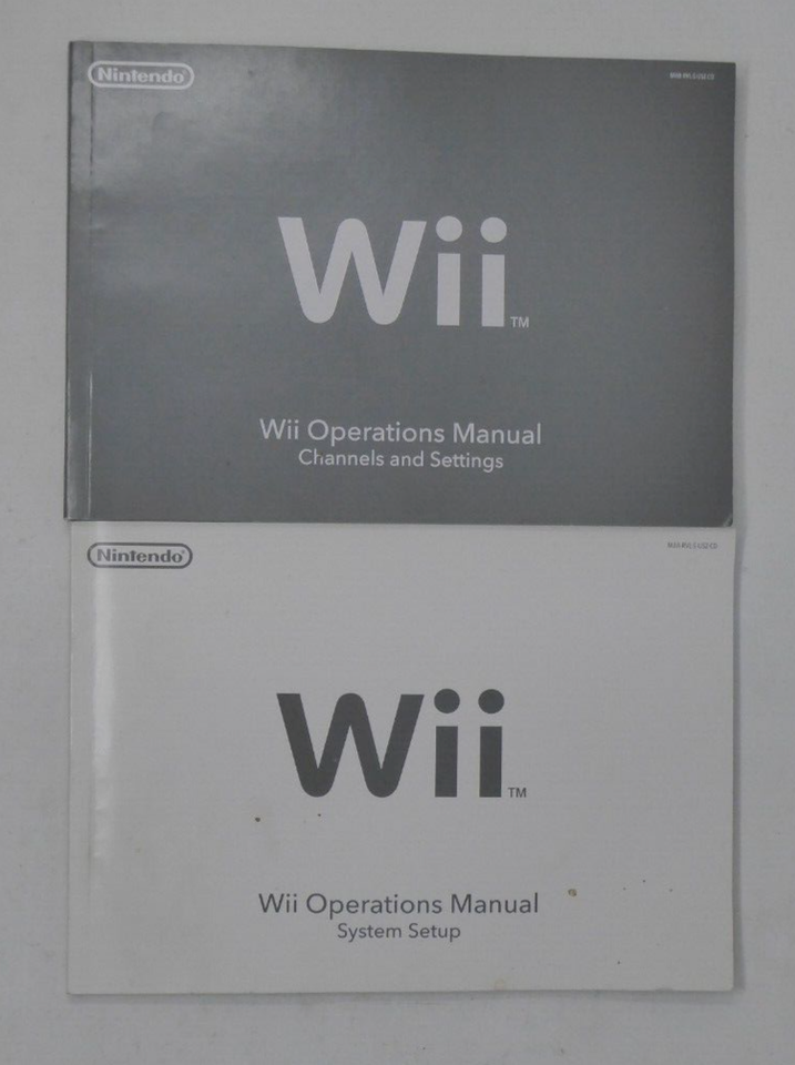 Nintendo Wii System Operations Manual Bundle Lot w/ Quick Start ...