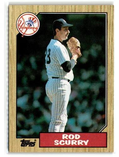 1987 Topps BASEBALL #665 Rod Scurry New York Yankees | eBay