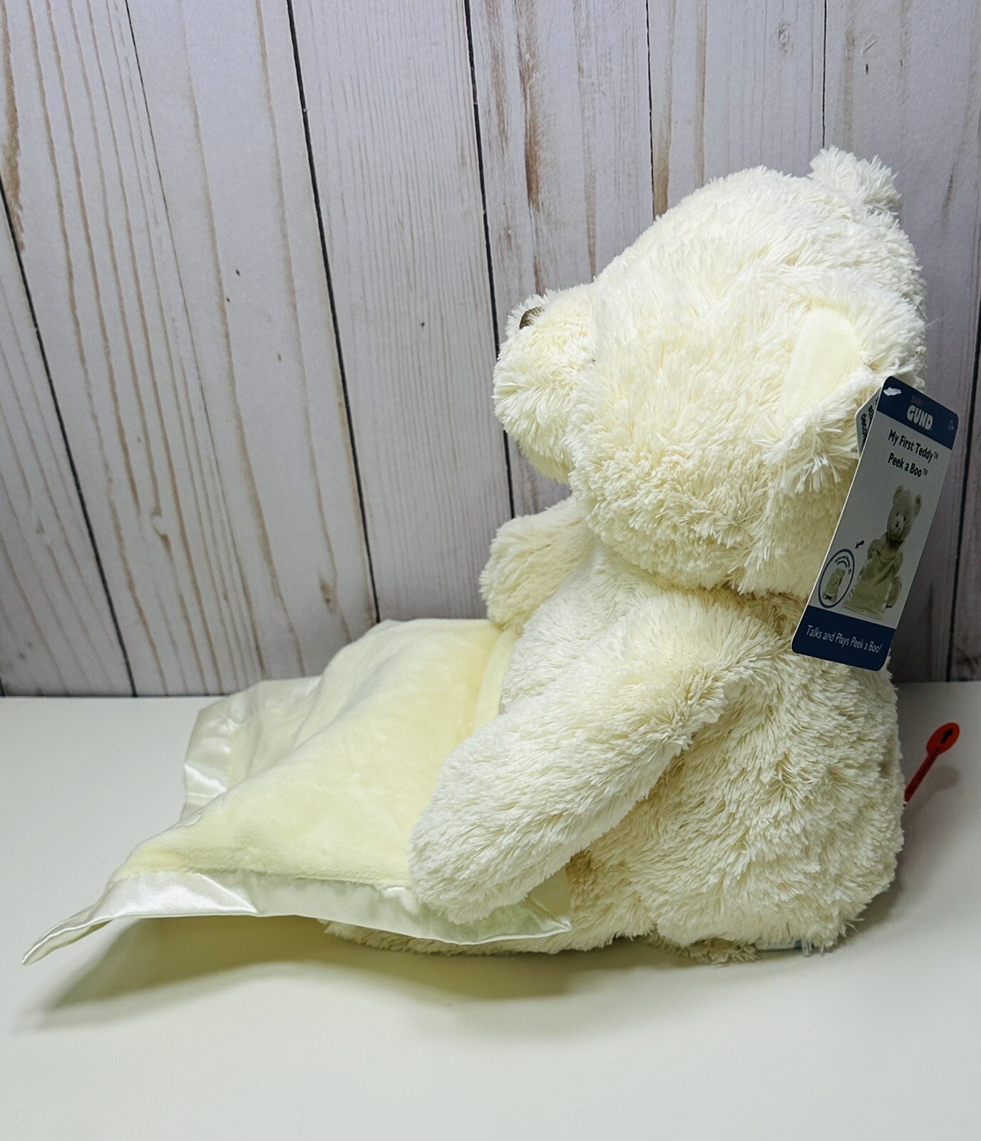 Baby GUND Peek-A-Boo My First Teddy Bear Animated Ultra Soft Plush ...