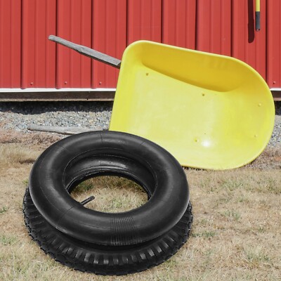 NEW 2 X WHEELBARROW WHEEL INNER TUBE BARROW TYRE RUBBER INNERTUBE 8 ...