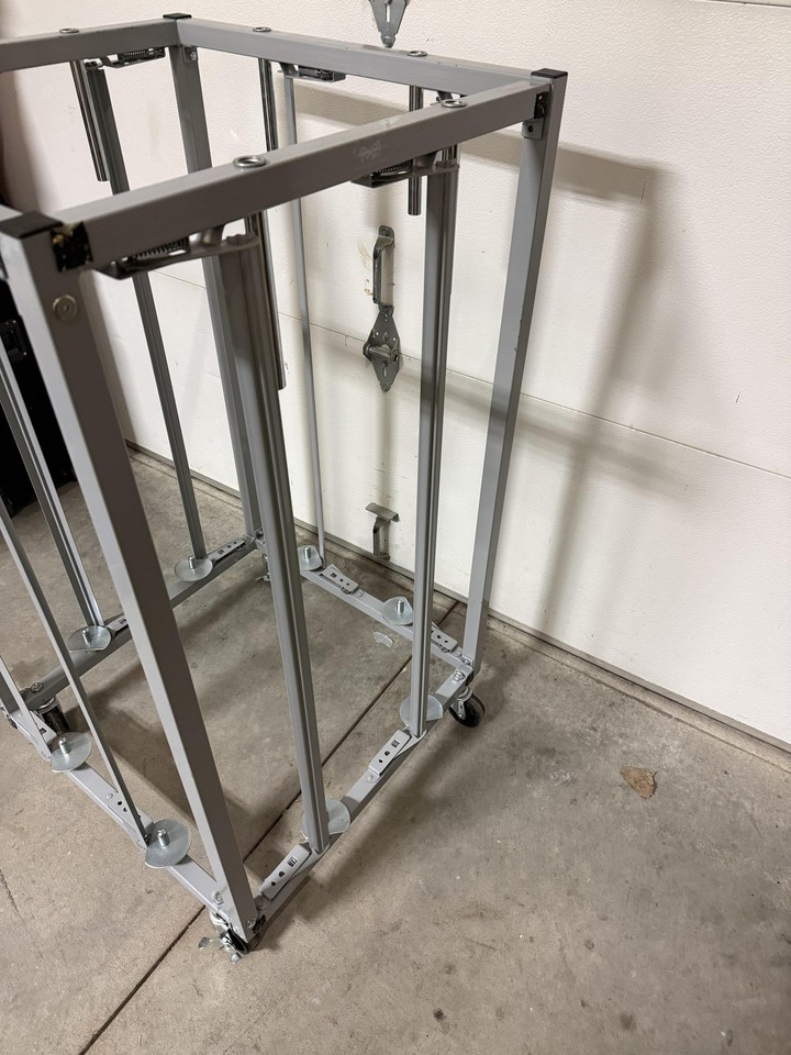 Pacon 0067770 Square Vertical Rack Metal Mobile Storage Cart Gray USA ...