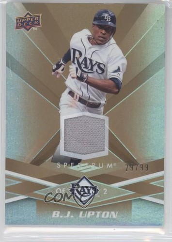2009 Upper Deck Spectrum Gold Jersey /99 BJ Upton #90 | eBay