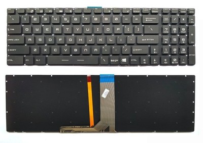 Apache Keyboard US Full Colorful Backlit For MSI GE72 6QC GE72 6QD GE72 ...
