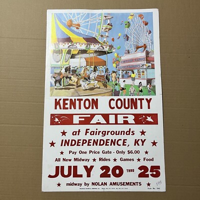 Kenton County Fair Americana Poster Print VTG Independence Kentucky ...