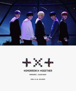 TXT MINISODE1:BLUE HOUR Album CD+POSTER+2 Book+2 Sticker+Lyric+2 Photo ...