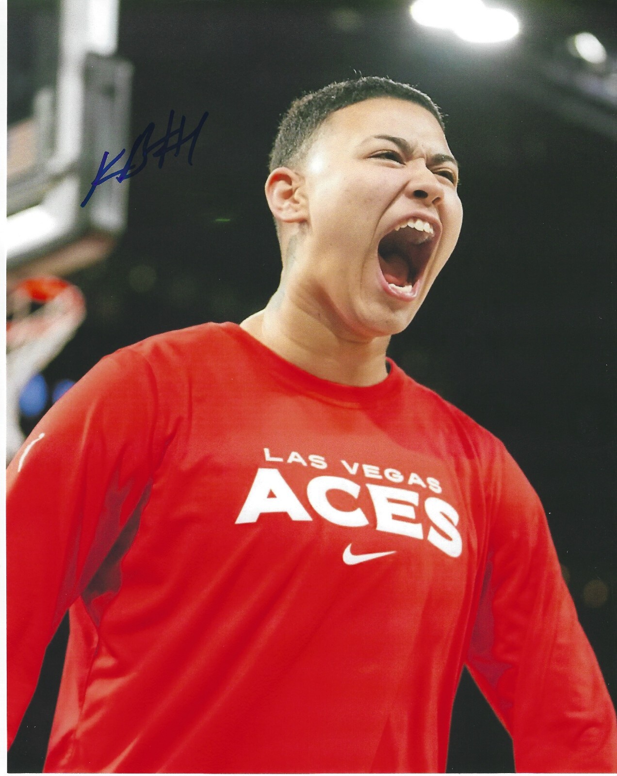 KIERSTAN BELL Signed 8.5x11 Photo Signed REPRINT Basketball WNBA Las ...