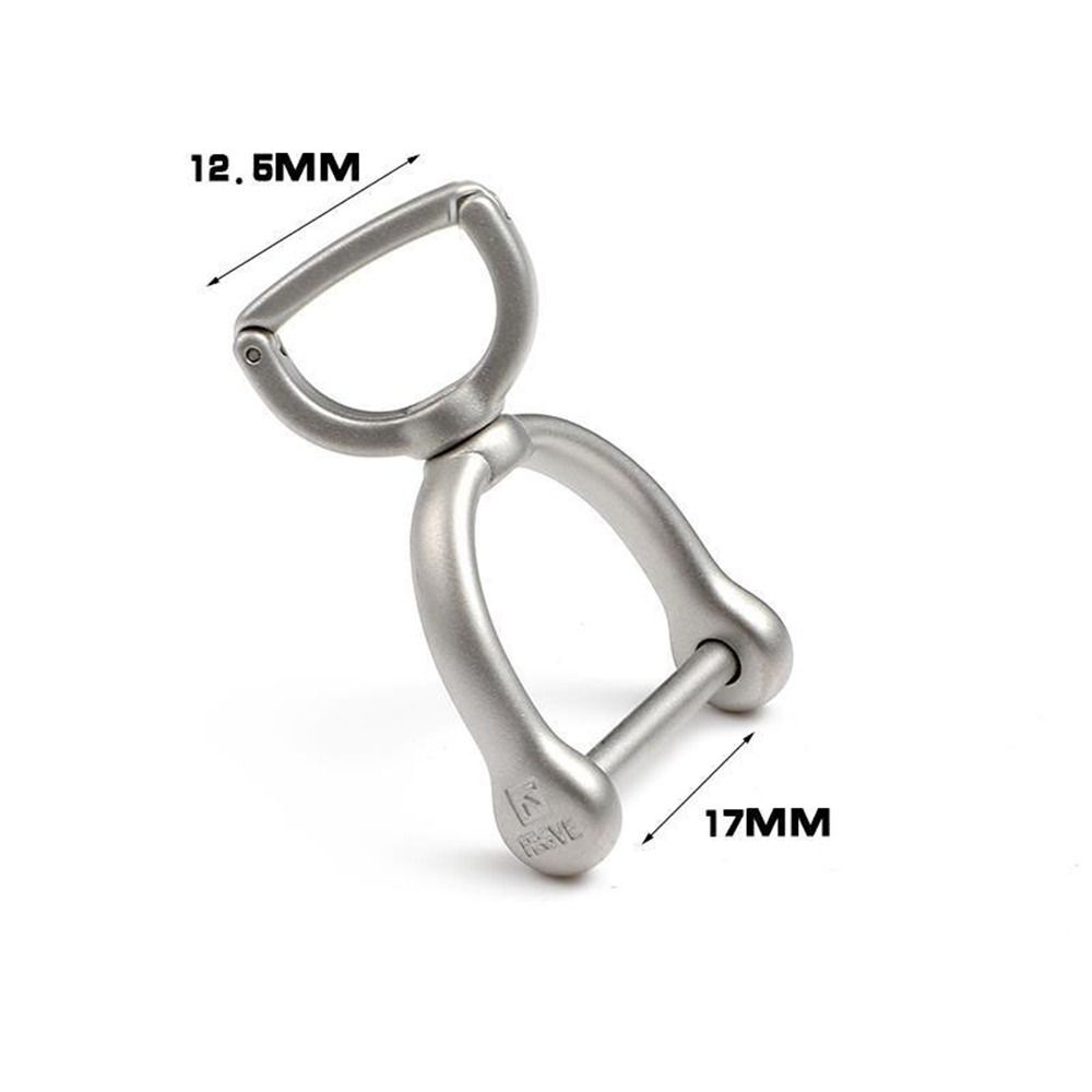 Titanium Alloy Carabiner Shackle Key Ring Outdoor Accessories | eBay ...