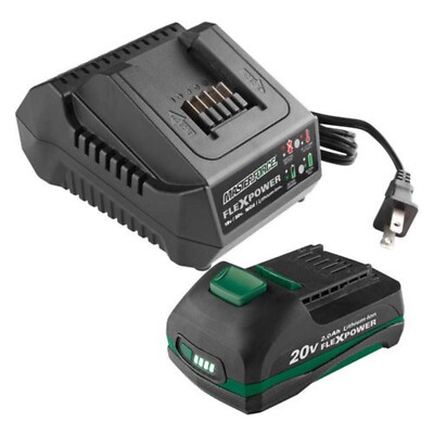 Masterforce 20-Volt Lithium-Ion 2.0Ah Battery and Charger Power Tool ...
