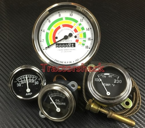 Fordson Major Early E1A Tractor Gauge Set, Tacho, Oil, Water & Ammeter ...