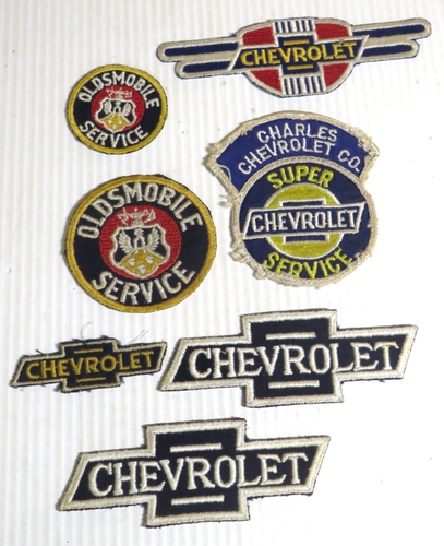 Lot of 7 Vintage 1950/60s Chevrolet Oldsmobile Mechanic Embroidered ...
