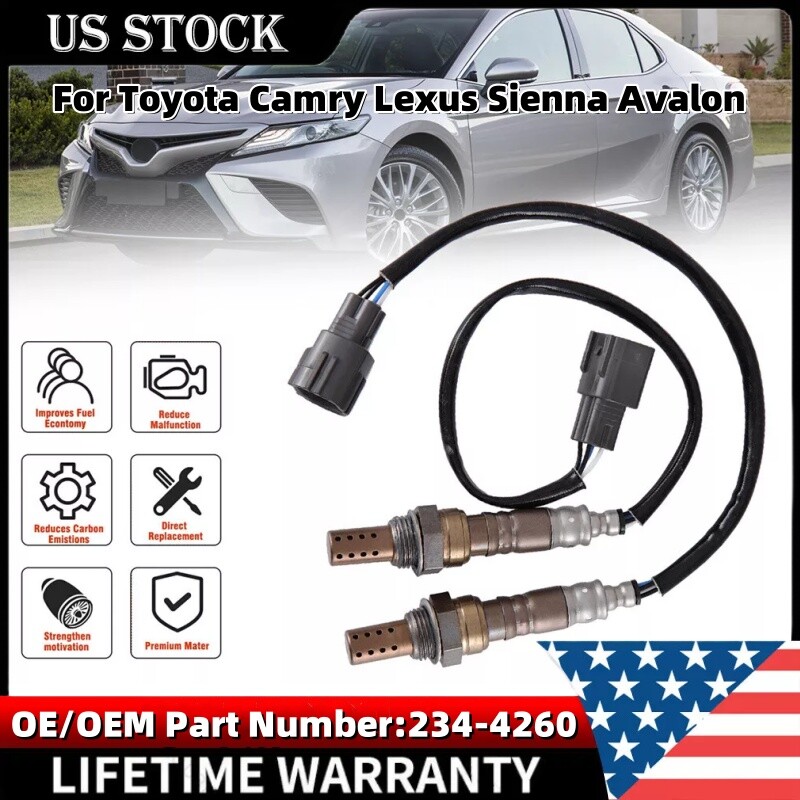 2Pcs Upstream Downstream O2 Oxygen Sensors for Toyota Camry Lexus 234 ...
