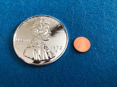 Large 2 1/4 Inch Plastic Penny Toy - Vintage 1977 Penny Play Currency ...