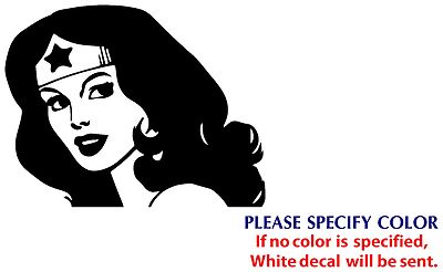 Wonder Woman Face Funny Game Nice Vinyl Sticker Decal Car Window bumper ...