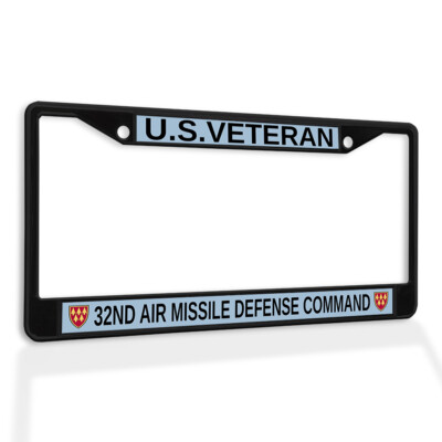 License Plate Frame Vinyl Insert U.S. Veteran 32Nd Air Missile Defense ...
