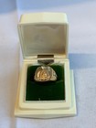 Vtg 14k Gold Diamond Masonic Worshipful Master Ring 14.28g Fine Jewelry ...