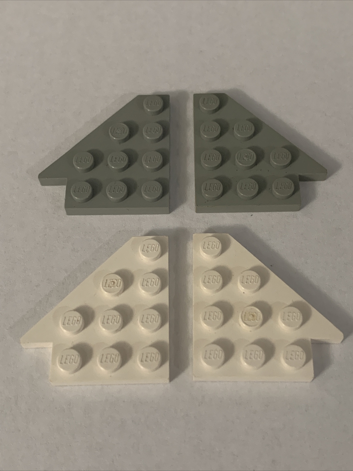 LEGO Parts 3935 + 3936 (2pcs) Wedge, Plates 1 Pair Left And Right Wings ...
