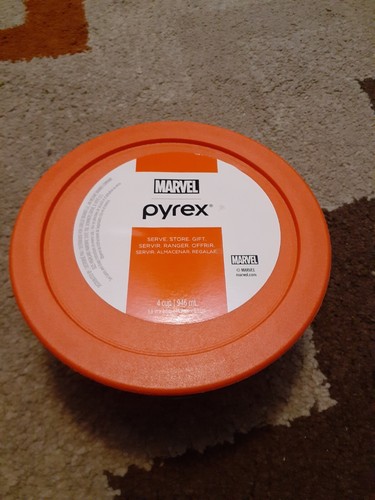 NEW Spider-Man Marvel Pyrex 4-Cup Storage Bowl Glass Bowl with Red Lid ...