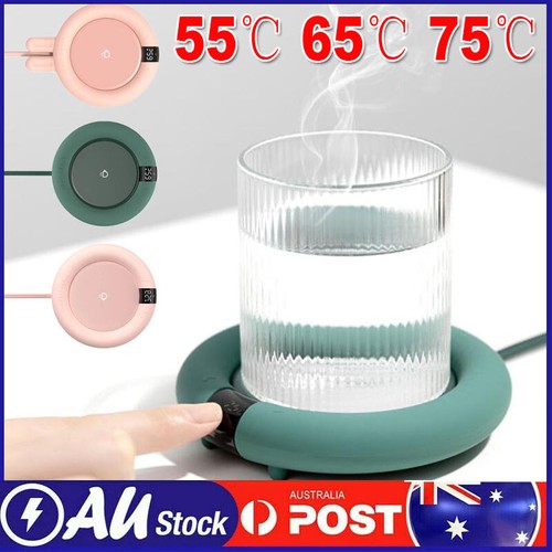 220V Cup Warmer Heat Beverage Mug Mat Keep Drink Warm Heater Heating ...