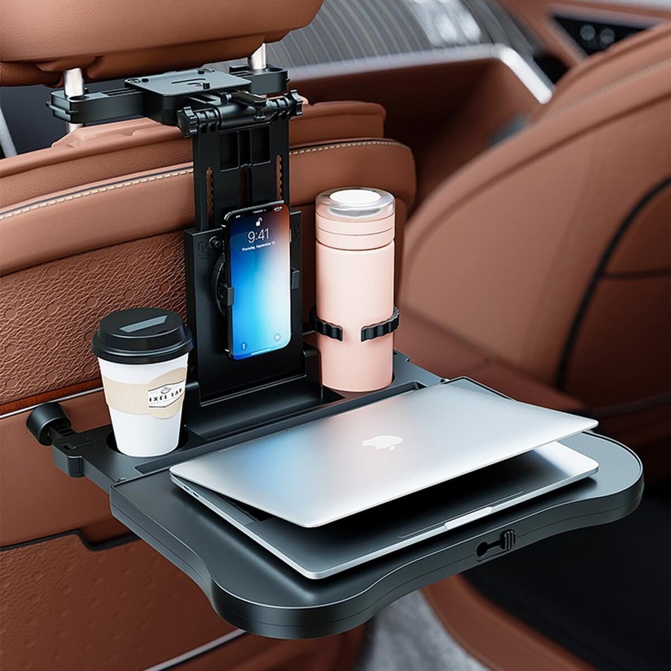 Car Back Seat Tray Table Stable Foldable Auto Backseat Food Trays Desk ...