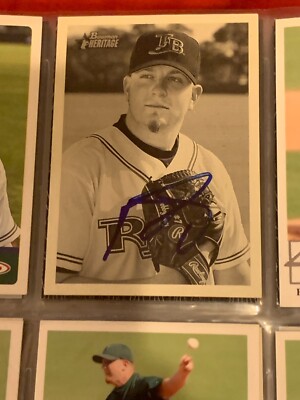 BOBBY SEAY AUTOGRAPHED SIGNED 2001 TOPPS HERITAGE CARD DEVIL RAYS COA ...