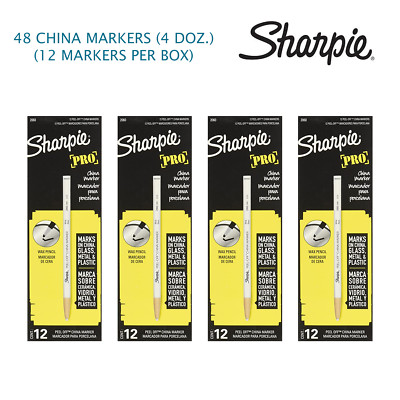 Sharpie Peel-Off China Markers, White (SAN2060) Pack Size: 48 | eBay