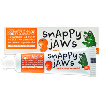 Nature's Goodness Snappy Jaws Kids Toothpaste 75g - Awesome Orange ...