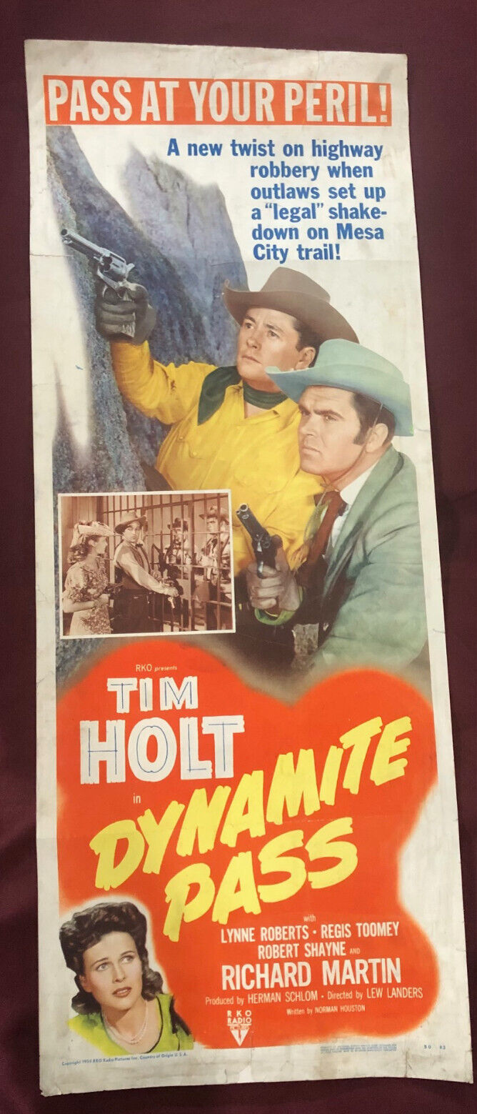 DYNAMITE PASS MOVIE POSTER INSERT 1950 TIM HOLT LYNNE ROBERTS | eBay
