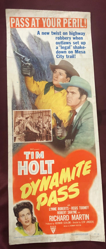 DYNAMITE PASS MOVIE POSTER INSERT 1950 TIM HOLT LYNNE ROBERTS | eBay