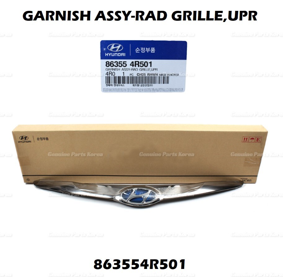 ⭐Genuine⭐ Hood Molding Garnish Chrome 863554R501 for Hyundai Sonata ...