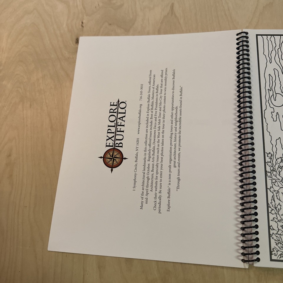 Buffalo New York Predmore Creations Coloring Book | eBay