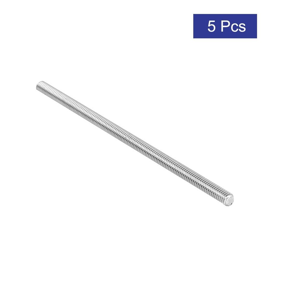 uxcell M6 x 140mm 304 Stainless Steel Fully Male Threaded Rod Bar x ...
