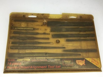🇺🇸 Vintage Craftsman USA 12pc Punch Chisel Alignment Tool Set 9-43122 ...