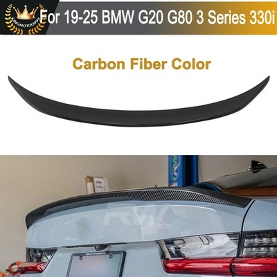 Carbon Color Low Profile Rear Trunk Lip Spoiler Fit BMW G20 330i & G80 ...