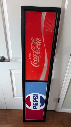 1980's Pepsi - Coca Cola Acrylic Combo Sign | eBay