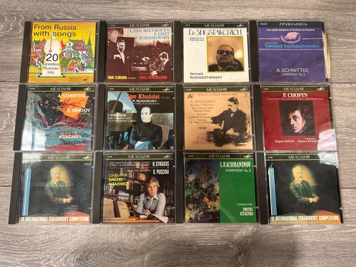 JOB LOT RUSSIAN CLASSICAL MELODIYA Label 12x CDs 1990s USSR Russia ...