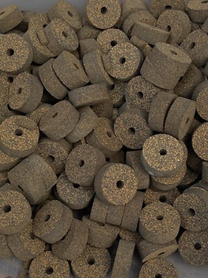 Cork Rings, 10 Premium Rubberized 1 1/4” x 1/2” x 1/4” Hole, Free U.S ...