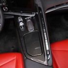 Carbon Fiber Style Center Console Panel Cover Trim Fits C8 Corvette ...