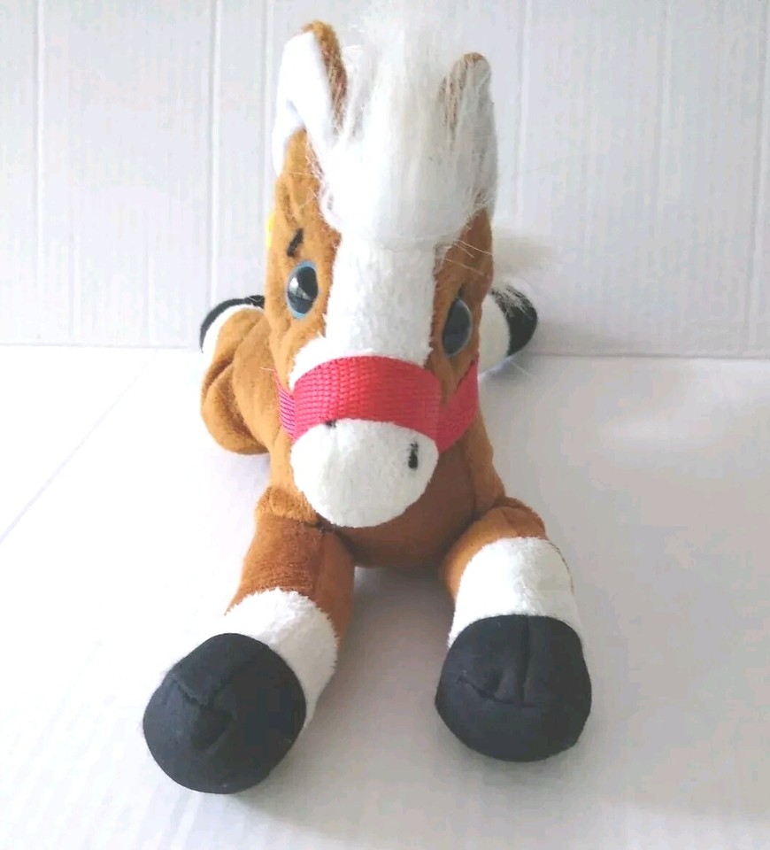 Classic Toy Co Plush Horse Pony Brown White Black Stuffed Animal Toy ...
